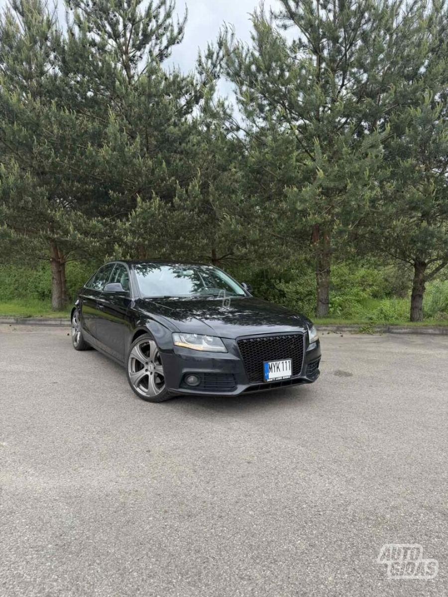 Melns Audi A4 2008 Viļņa, ar dzinēja tilpumu 2.00 L un nobraukumu 382 tūkst. km par 4300 €, foto 1 vietnē AUTOMOTO.COM.LV