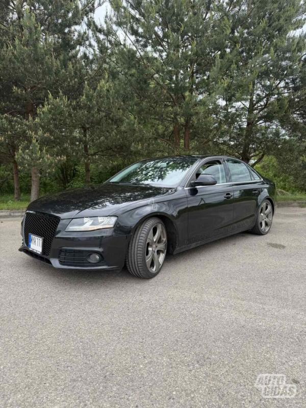 Black Audi A4 2008 in Vilnius, with an engine capacity of 2.00 L and mileage of 382 thousand km for 4300 €, photo 2 on AUTOMOTO.COM.LV