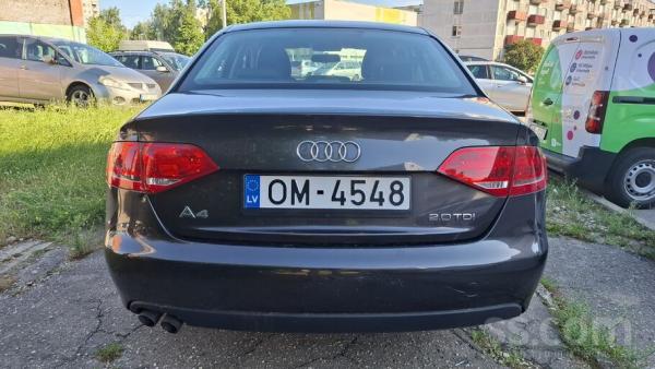 Black Audi A4 2008 in Daugavpils, with an engine capacity of 2.00 L and mileage of 264 thousand km for 4800 €, photo 7 on AUTOMOTO.COM.LV
