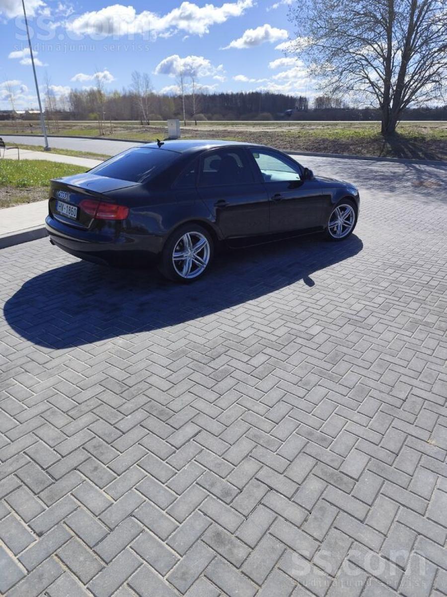 Melns Audi A4 2008 Kuldīga, ar dzinēja tilpumu 2.00 L un nobraukumu 345 tūkst. km par 5650 €, foto 5 vietnē AUTOMOTO.COM.LV