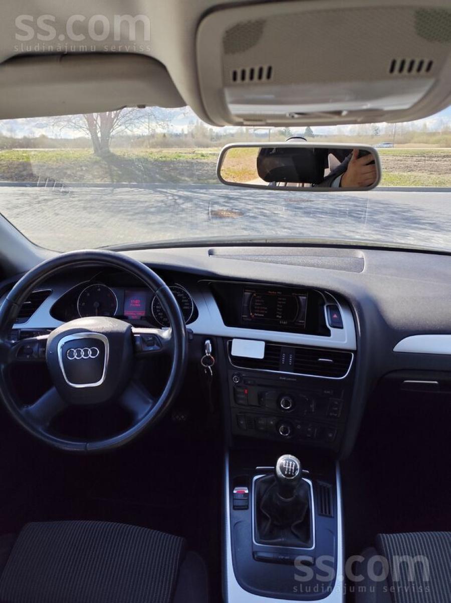 Melns Audi A4 2008 Kuldīga, ar dzinēja tilpumu 2.00 L un nobraukumu 345 tūkst. km par 5650 €, foto 7 vietnē AUTOMOTO.COM.LV