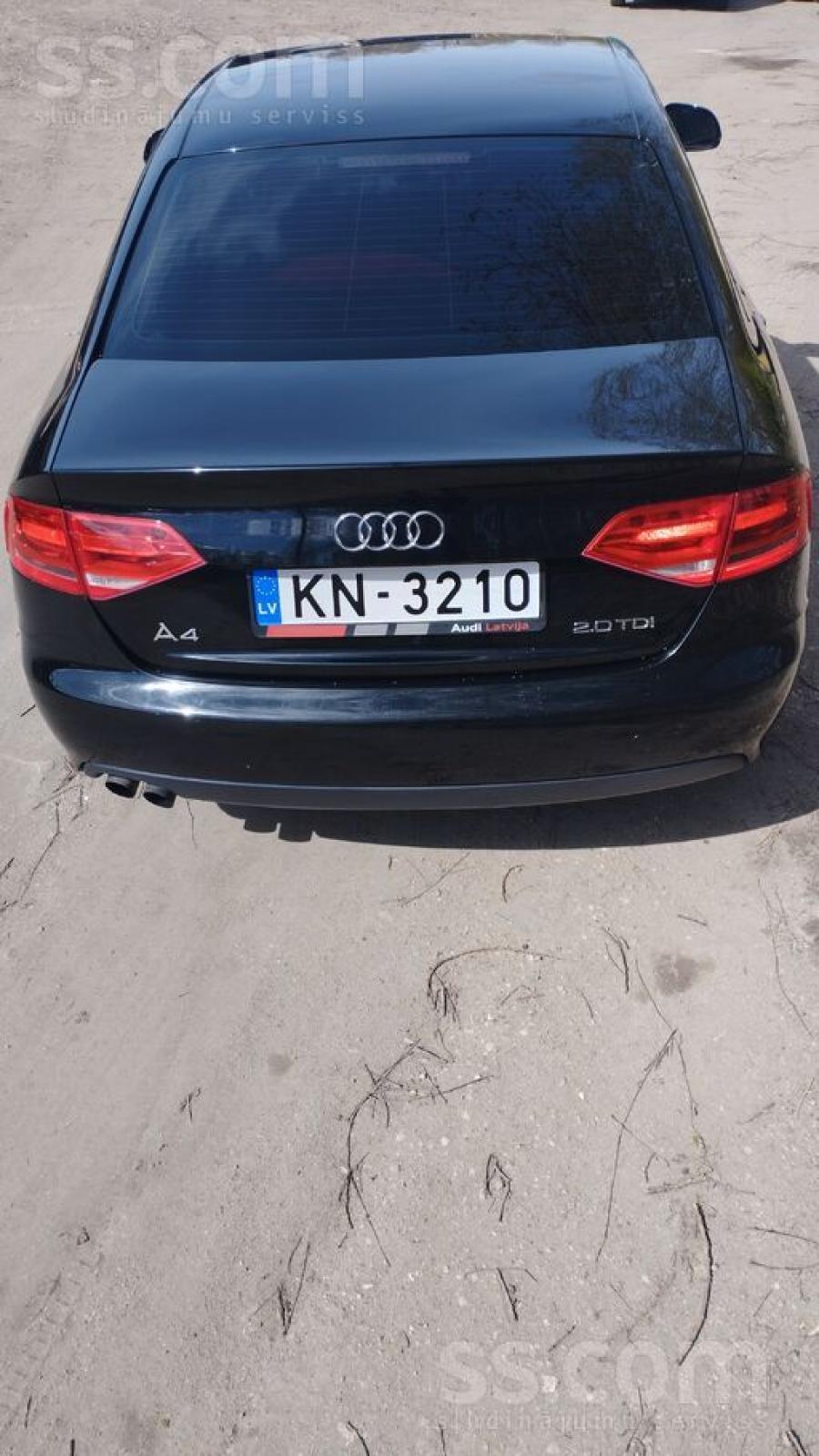 Черный Ауди А4 2008 в Айзкраукле, объемом двигателя 2.00 л и пробегом 280 тыс. км за 5000 €, фото 5 на AUTOMOTO.COM.LV