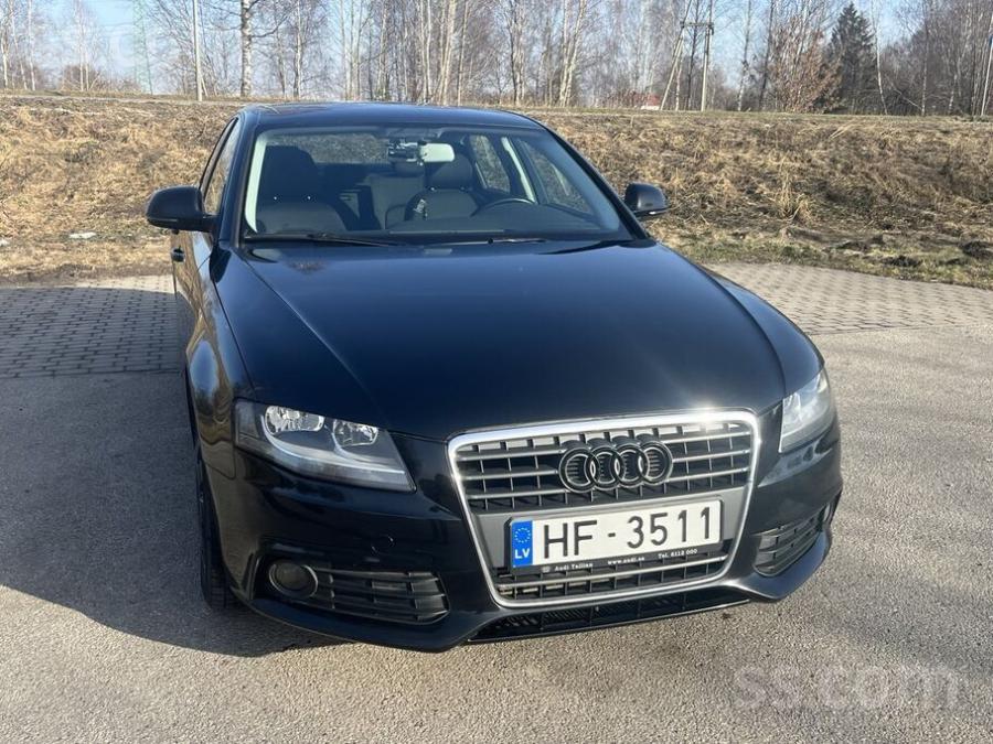 Black Audi A4 2008 in Riga, with an engine capacity of 1.80 L and mileage of 187 thousand km for 4150 €, photo 1 on AUTOMOTO.COM.LV