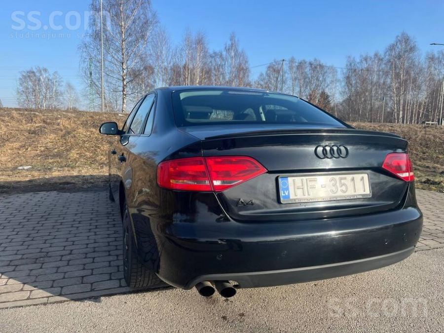 Black Audi A4 2008 in Riga, with an engine capacity of 1.80 L and mileage of 187 thousand km for 4150 €, photo 3 on AUTOMOTO.COM.LV