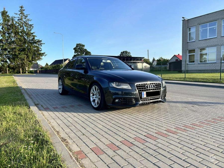 Black Audi A4 2008 in Silute, with an engine capacity of 1.97 L and mileage of 269 thousand km for 5300 €, photo 1 on AUTOMOTO.COM.LV