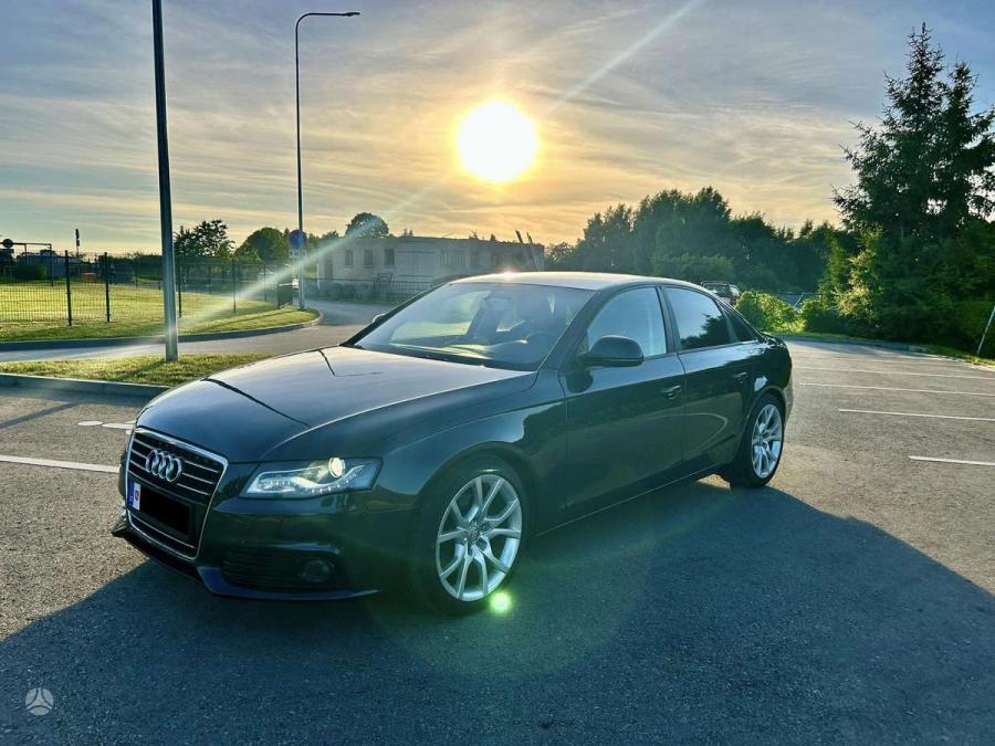 Black Audi A4 2008 in Silute, with an engine capacity of 1.97 L and mileage of 269 thousand km for 5300 €, photo 8 on AUTOMOTO.COM.LV