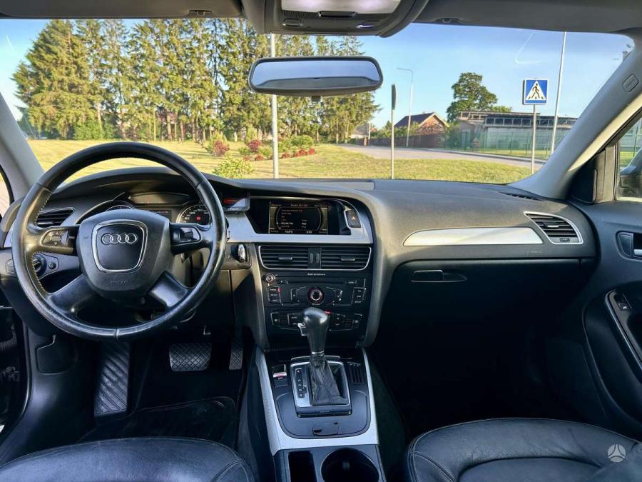 Black Audi A4 2008 in Silute, with an engine capacity of 1.97 L and mileage of 269 thousand km for 5300 €, photo 9 on AUTOMOTO.COM.LV