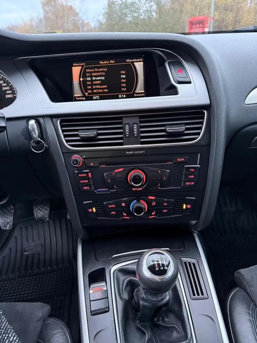 Black Audi A4 2008 in Riga, with an engine capacity of 2.00 L and mileage of 360 thousand km for 3700 €, photo 13 on AUTOMOTO.COM.LV