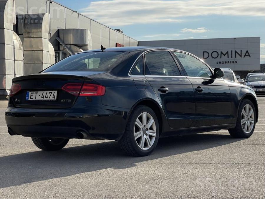 Melns Audi A4 2008 Rīga, ar dzinēja tilpumu 2.70 L un nobraukumu 426 tūkst. km par 2500 €, foto 5 vietnē AUTOMOTO.COM.LV