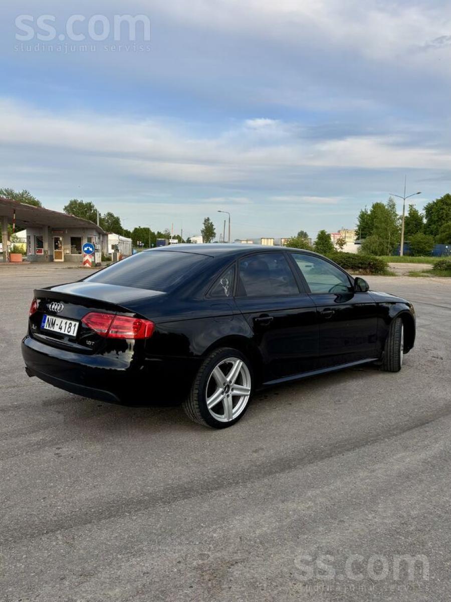 Black Audi A4 2008 in Riga, with an engine capacity of 1.80 L and mileage of 300 thousand km for 5350 €, photo 4 on AUTOMOTO.COM.LV