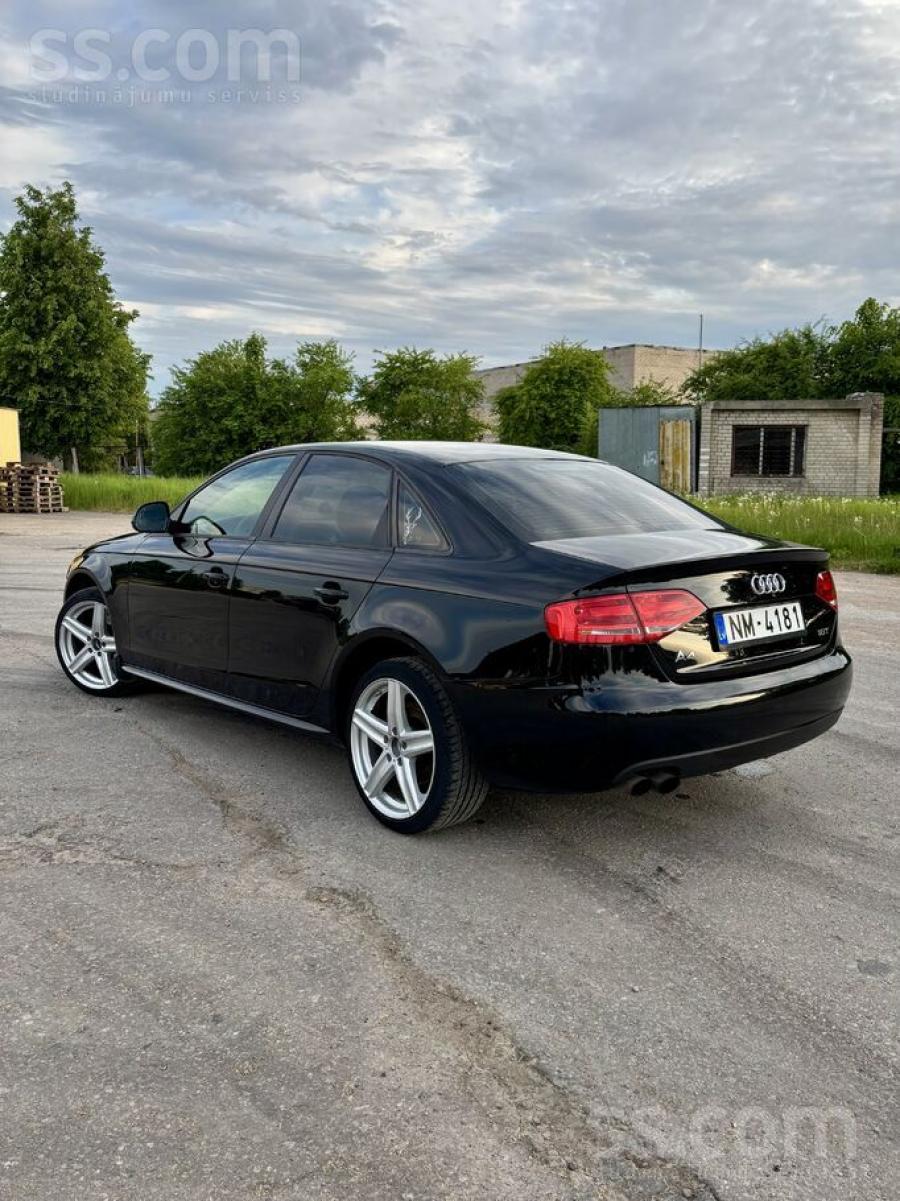Black Audi A4 2008 in Riga, with an engine capacity of 1.80 L and mileage of 300 thousand km for 5350 €, photo 5 on AUTOMOTO.COM.LV