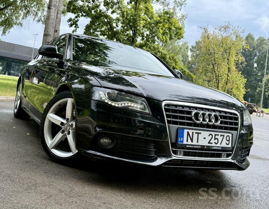Black Audi A4 2008 in Riga, with an engine capacity of 2.70 L and mileage of 335 thousand km for 4750 €, photo 1 on AUTOMOTO.COM.LV