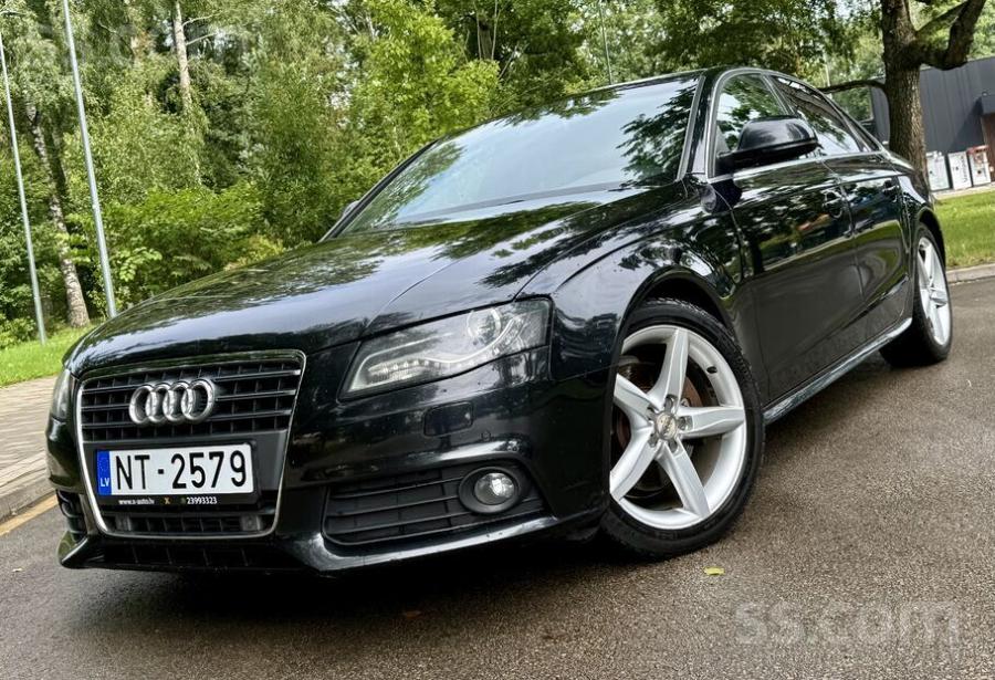 Black Audi A4 2008 in Riga, with an engine capacity of 2.70 L and mileage of 335 thousand km for 4750 €, photo 3 on AUTOMOTO.COM.LV