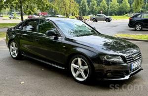 Black Audi A4 2008 in Riga, with an engine capacity of 2.70 L and mileage of 335 thousand km for 4750 €, photo 4 on AUTOMOTO.COM.LV