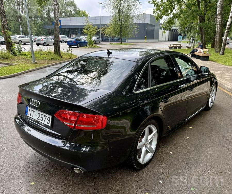 Black Audi A4 2008 in Riga, with an engine capacity of 2.70 L and mileage of 335 thousand km for 4750 €, photo 8 on AUTOMOTO.COM.LV