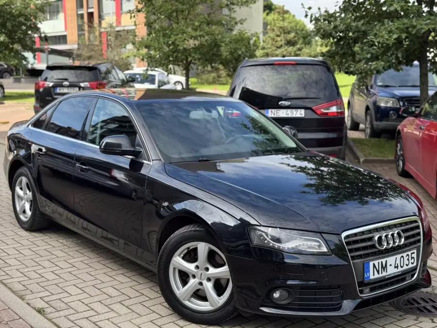 Melns Audi A4 2008 Rīga, ar dzinēja tilpumu 2.00 L un nobraukumu 338 tūkst. km par 4990 €, foto 1 vietnē AUTOMOTO.COM.LV