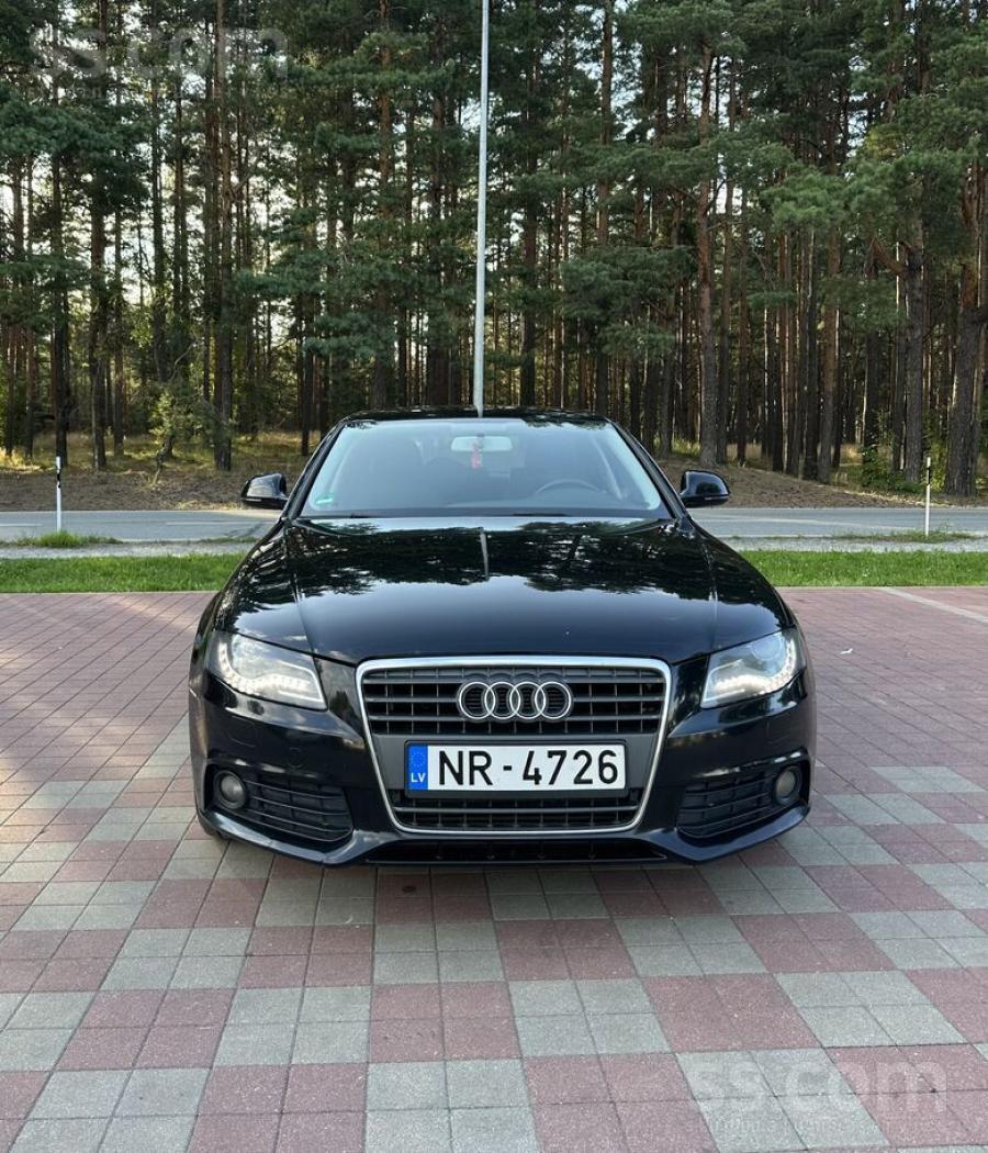 Black Audi A4 2008 in Riga, with an engine capacity of 2.70 L and mileage of 322 thousand km for 4600 €, photo 1 on AUTOMOTO.COM.LV