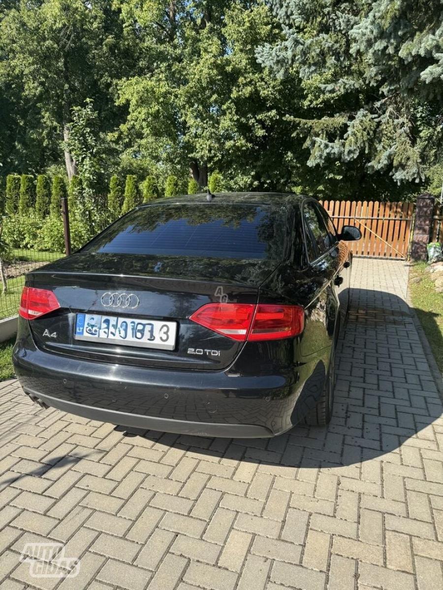 Black Audi A4 2008 in Vilnius, with an engine capacity of 2.00 L and mileage of 267 thousand km for 5600 €, photo 5 on AUTOMOTO.COM.LV
