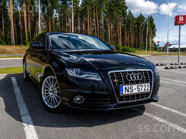 Black Audi A4 2008 in Riga, with an engine capacity of 2.70 L and mileage of 0 thousand km for 7900 €, photo 1 on AUTOMOTO.COM.LV