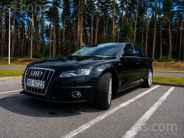 Black Audi A4 2008 in Riga, with an engine capacity of 2.70 L and mileage of 0 thousand km for 7900 €, photo 3 on AUTOMOTO.COM.LV
