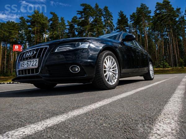 Black Audi A4 2008 in Riga, with an engine capacity of 2.70 L and mileage of 0 thousand km for 7900 €, photo 4 on AUTOMOTO.COM.LV