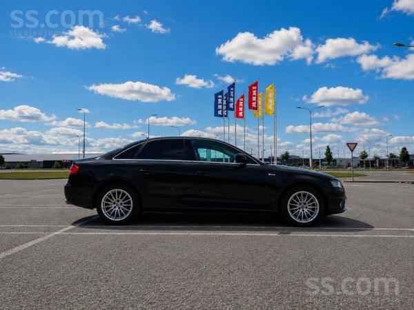 Black Audi A4 2008 in Riga, with an engine capacity of 2.70 L and mileage of 0 thousand km for 7900 €, photo 5 on AUTOMOTO.COM.LV