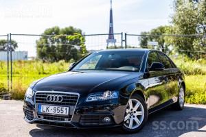 Melns Audi A4 2008 Rīga, ar dzinēja tilpumu 1.80 L un nobraukumu 301 tūkst. km par 5990 €, foto  vietnē AUTOMOTO.COM.LV
