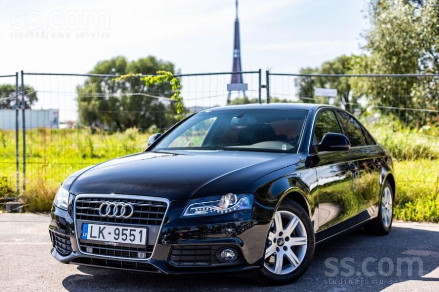 Melns Audi A4 2008 Rīga, ar dzinēja tilpumu 1.80 L un nobraukumu 301 tūkst. km par 5990 €, foto 1 vietnē AUTOMOTO.COM.LV