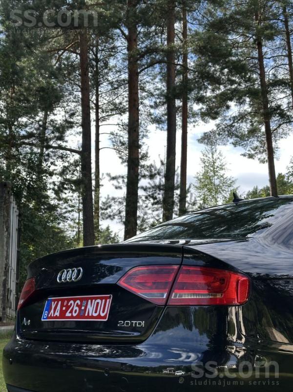 Black Audi A4 2008 in Riga, with an engine capacity of 2.00 L and mileage of 238 thousand km for 5350 €, photo 1 on AUTOMOTO.COM.LV