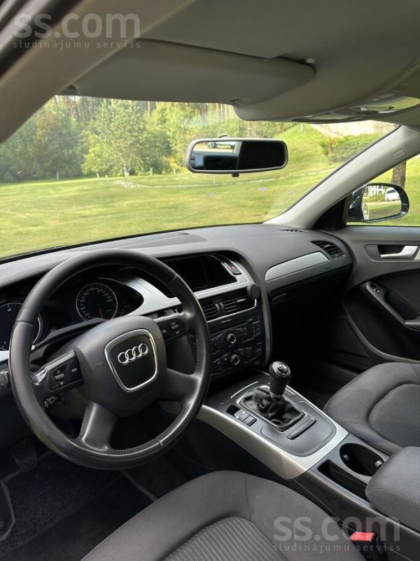Black Audi A4 2008 in Riga, with an engine capacity of 2.00 L and mileage of 238 thousand km for 5350 €, photo 9 on AUTOMOTO.COM.LV