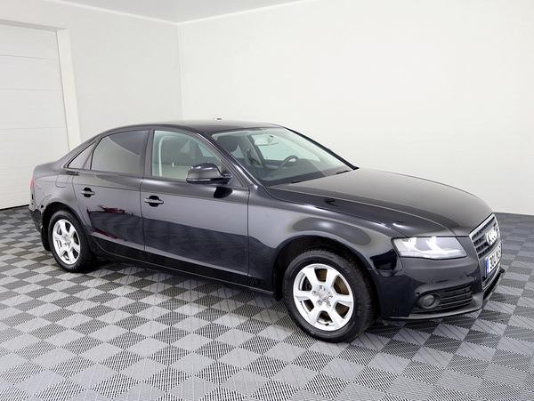 Black Audi A4 2008 in Tallinn, with an engine capacity of 1.80 L and mileage of 158 thousand km for 4199 €, photo 1 on AUTOMOTO.COM.LV