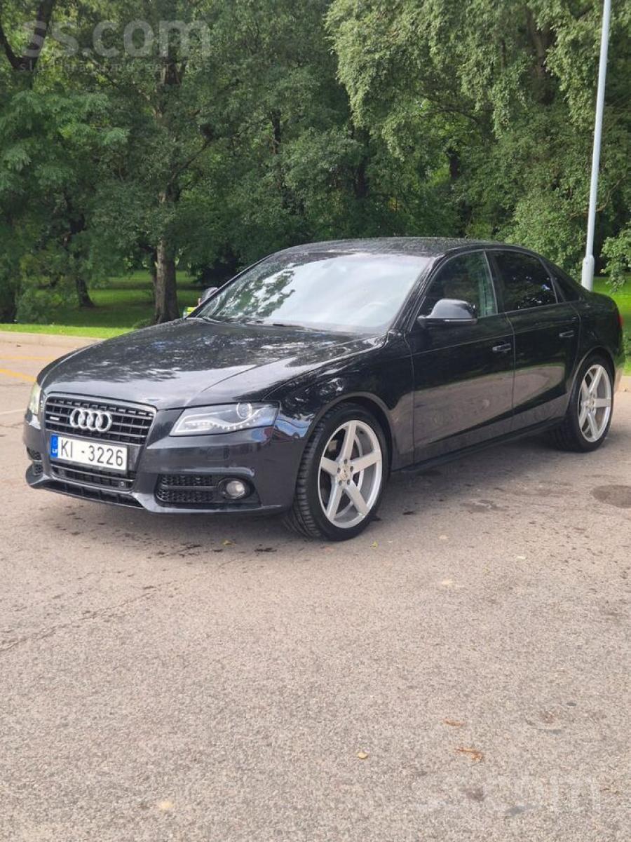 Melns Audi A4 2008 Liepāja, ar dzinēja tilpumu 3.00 L un nobraukumu 385 tūkst. km par 4000 €, foto 1 vietnē AUTOMOTO.COM.LV