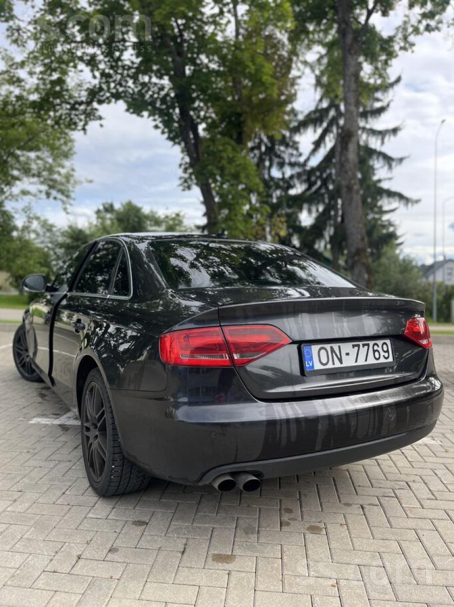 Black Audi A4 2008 in Daugavpils, with an engine capacity of 2.00 L and mileage of 302 thousand km for 4600 €, photo 7 on AUTOMOTO.COM.LV