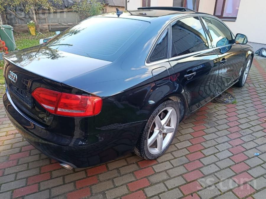 Melns Audi A4 2008 Jēkabpils, ar dzinēja tilpumu 3.00 L un nobraukumu 0 tūkst. km par 6950 €, foto 5 vietnē AUTOMOTO.COM.LV