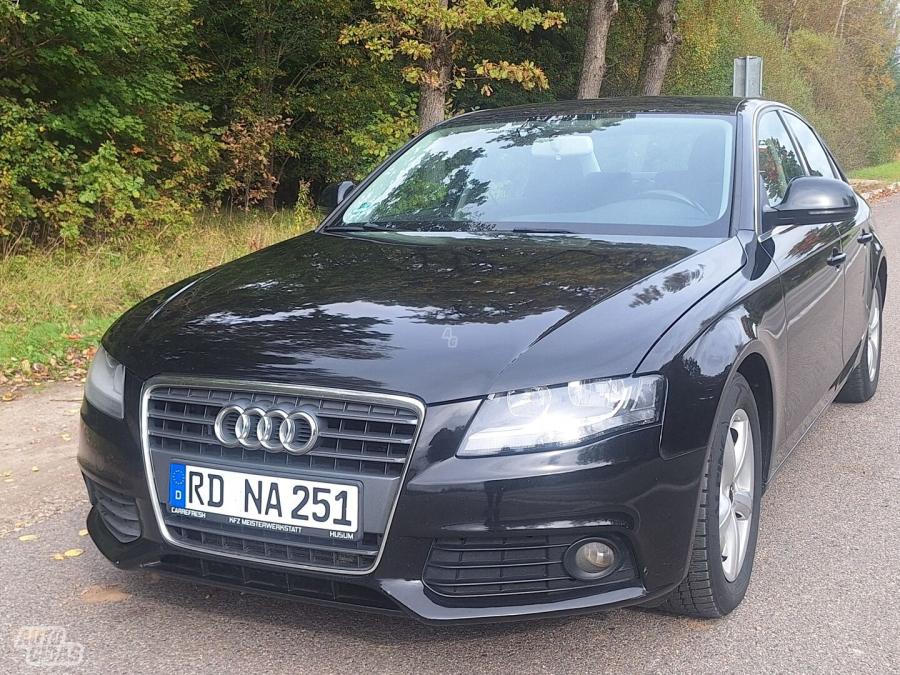 Melns Audi A4 2008 Mažeikiai, ar dzinēja tilpumu 2.00 L un nobraukumu 264 tūkst. km par 4650 €, foto 3 vietnē AUTOMOTO.COM.LV