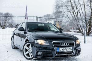 Black Audi A4 2009 in Riga, with an engine capacity of 2.00 L and mileage of 318 thousand km for 7690 €, photo 2 on AUTOMOTO.COM.LV