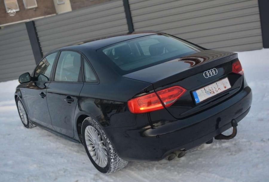 Black Audi A4 2009 in Klaipeda, with an engine capacity of 1.97 L and mileage of 280 thousand km for 5750 €, photo 5 on AUTOMOTO.COM.LV