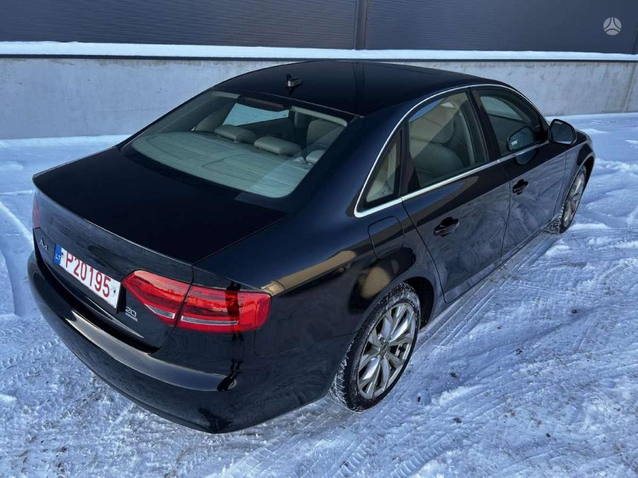 Black Audi A4 2009 in Siauliai, with an engine capacity of 1.98 L and mileage of 239 thousand km for 4390 €, photo 13 on AUTOMOTO.COM.LV