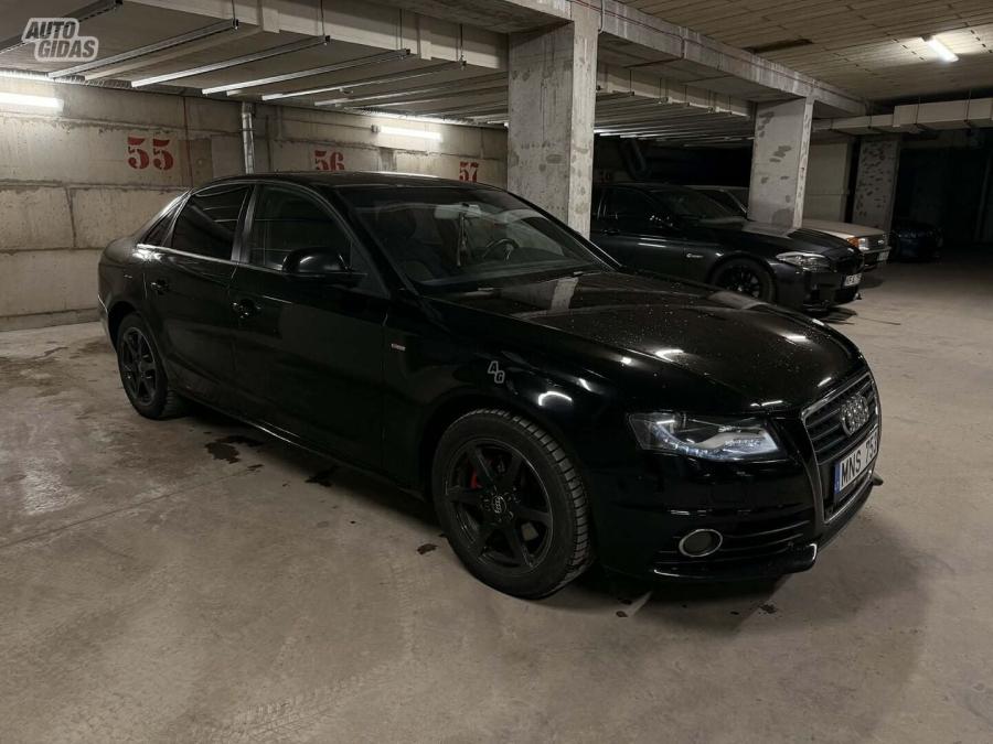Melns Audi A4 2009 Viļņa, ar dzinēja tilpumu 2.00 L un nobraukumu 300 tūkst. km par 5500 €, foto 5 vietnē AUTOMOTO.COM.LV