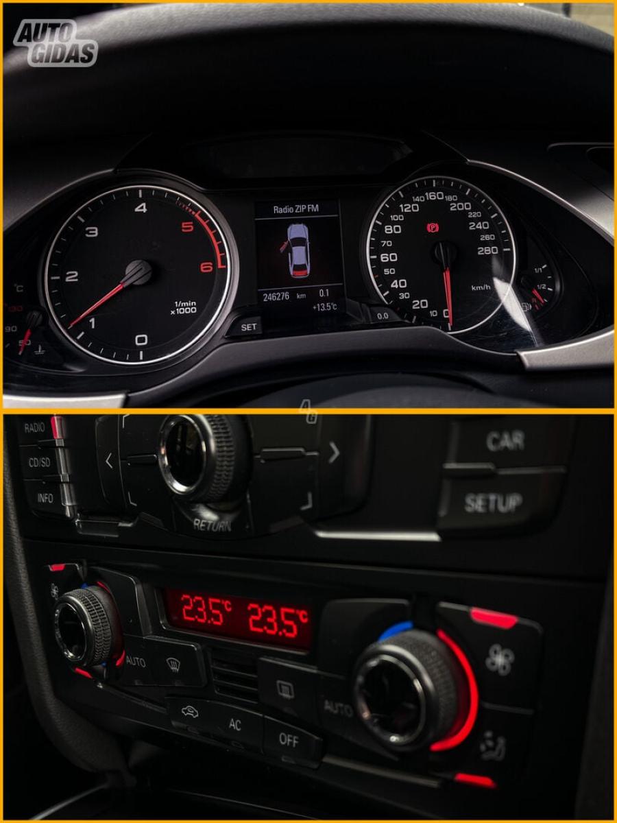 Black Audi A4 2009 in Kaunas, with an engine capacity of 2.00 L and mileage of 246 thousand km for 6650 €, photo 32 on AUTOMOTO.COM.LV