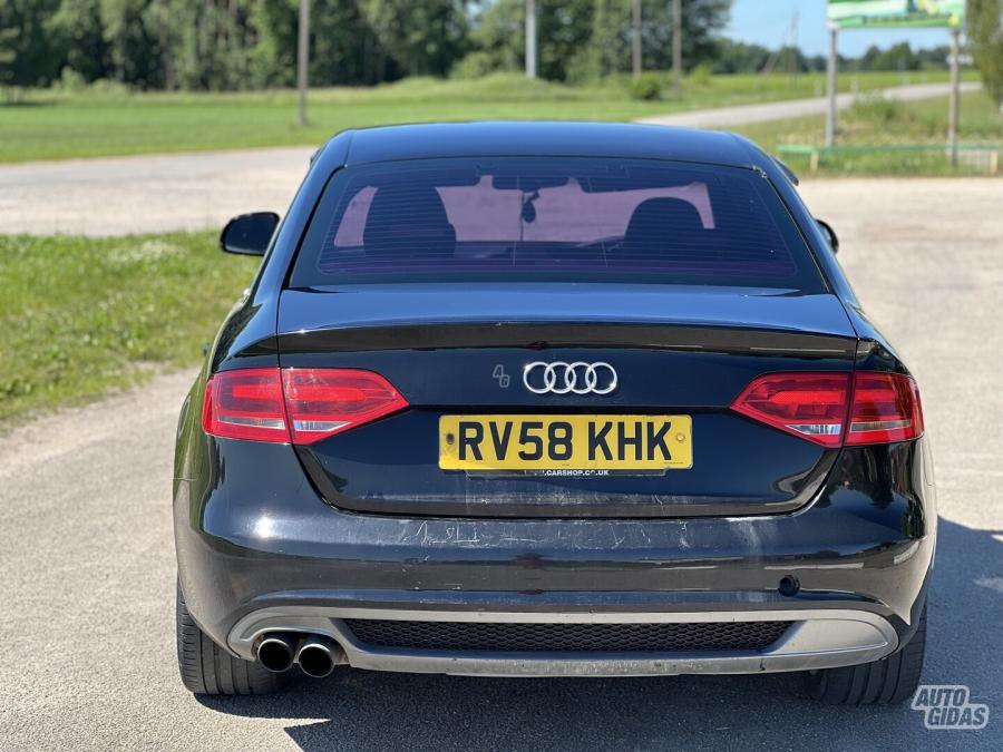 Black Audi A4 2009 in Vilnius, with an engine capacity of 2.00 L and mileage of 352 thousand km for 1600 €, photo 6 on AUTOMOTO.COM.LV