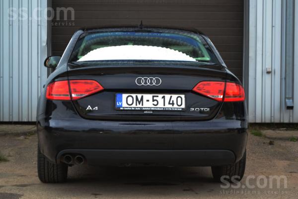 Black Audi A4 2009 in Preili, with an engine capacity of 2.00 L and mileage of 306 thousand km for 5900 €, photo 9 on AUTOMOTO.COM.LV