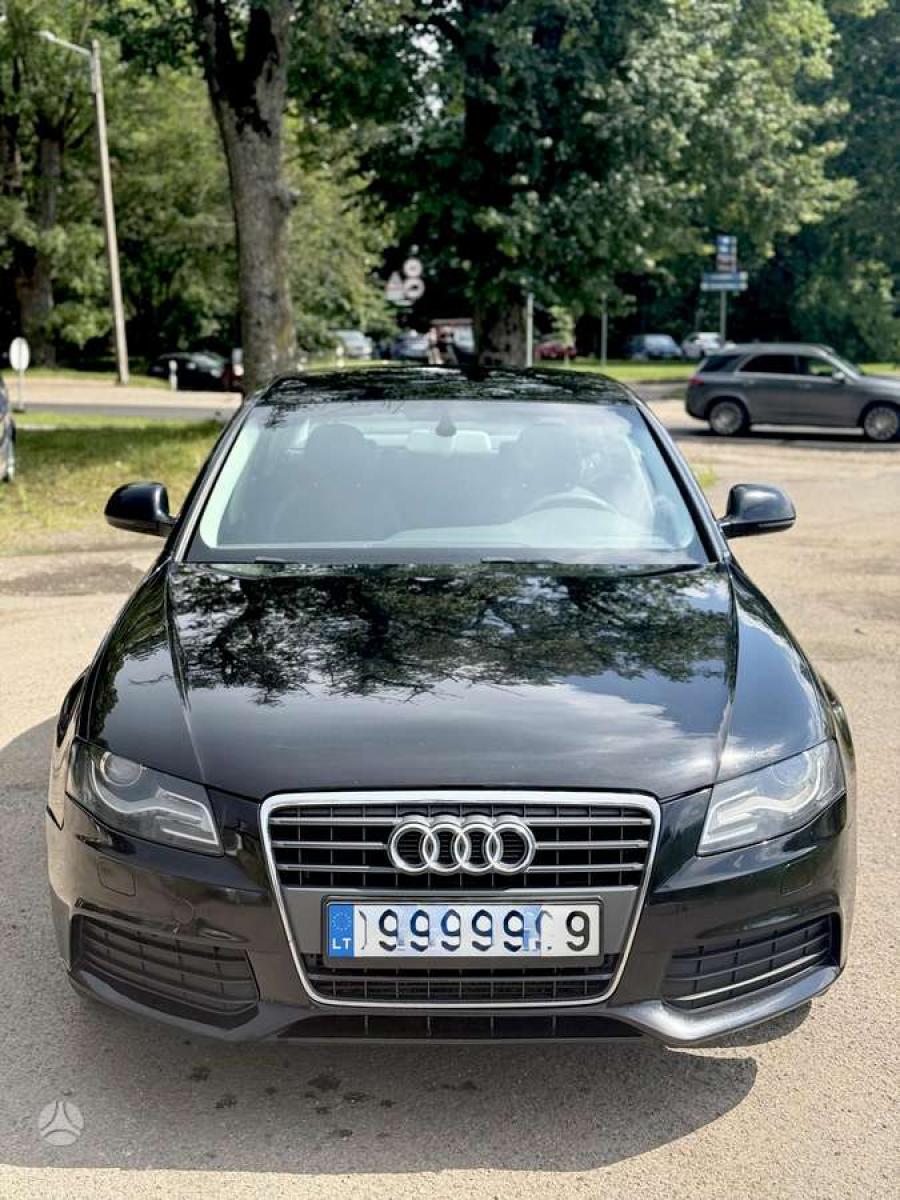 Melns Audi A4 2009 Viļņa, ar dzinēja tilpumu 2.00 L un nobraukumu 298 tūkst. km par 2900 €, foto 3 vietnē AUTOMOTO.COM.LV
