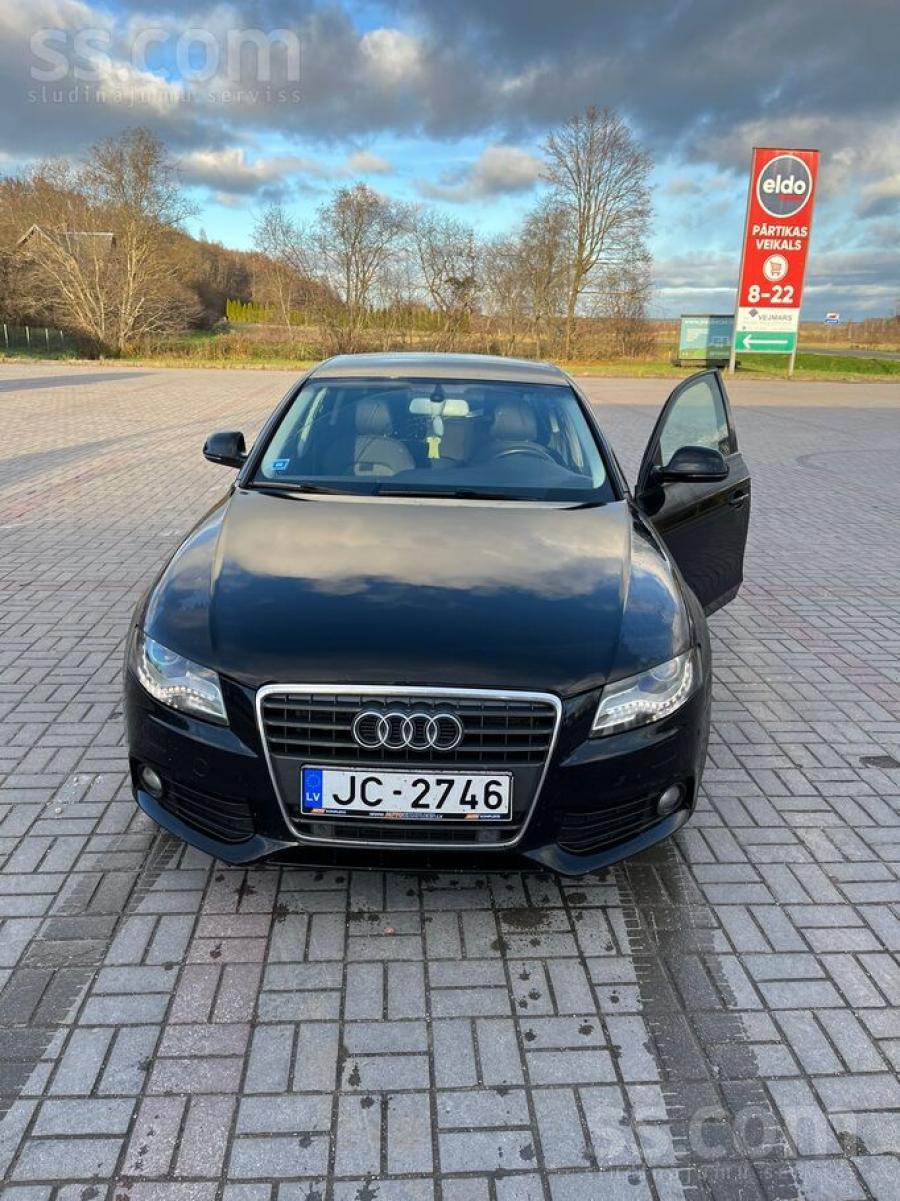 Black Audi A4 2009 in Tukums, with an engine capacity of 2.00 L and mileage of 365 thousand km for 4000 €, photo 1 on AUTOMOTO.COM.LV