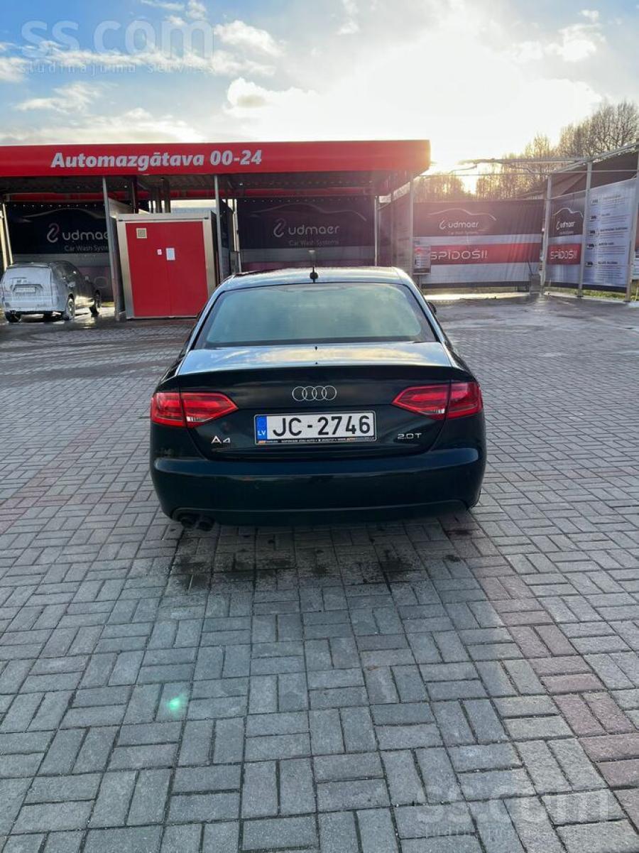 Black Audi A4 2009 in Tukums, with an engine capacity of 2.00 L and mileage of 365 thousand km for 4000 €, photo 5 on AUTOMOTO.COM.LV