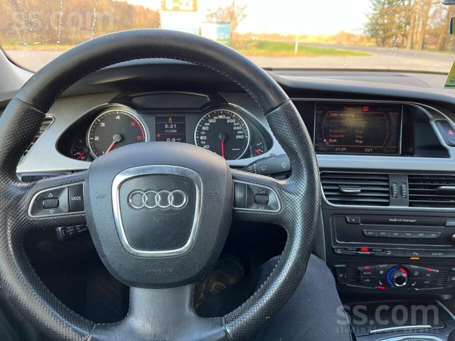 Black Audi A4 2009 in Tukums, with an engine capacity of 2.00 L and mileage of 365 thousand km for 4000 €, photo 6 on AUTOMOTO.COM.LV