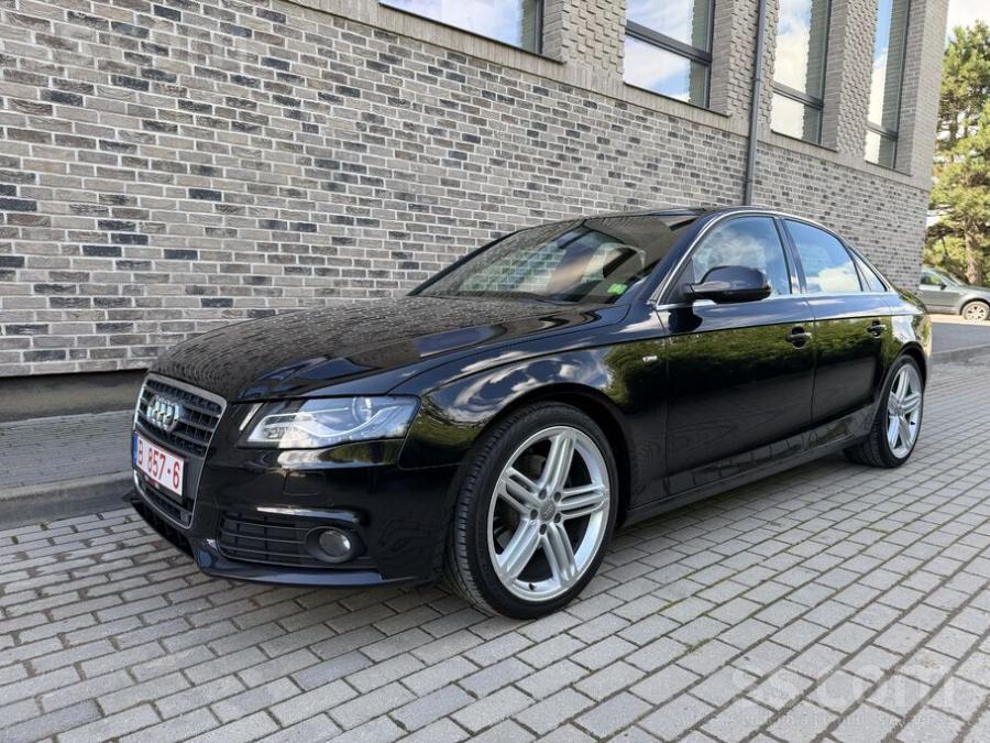 Black Audi A4 2009 in Tukums, with an engine capacity of 1.80 L and mileage of 173 thousand km for 6990 €, photo 6 on AUTOMOTO.COM.LV