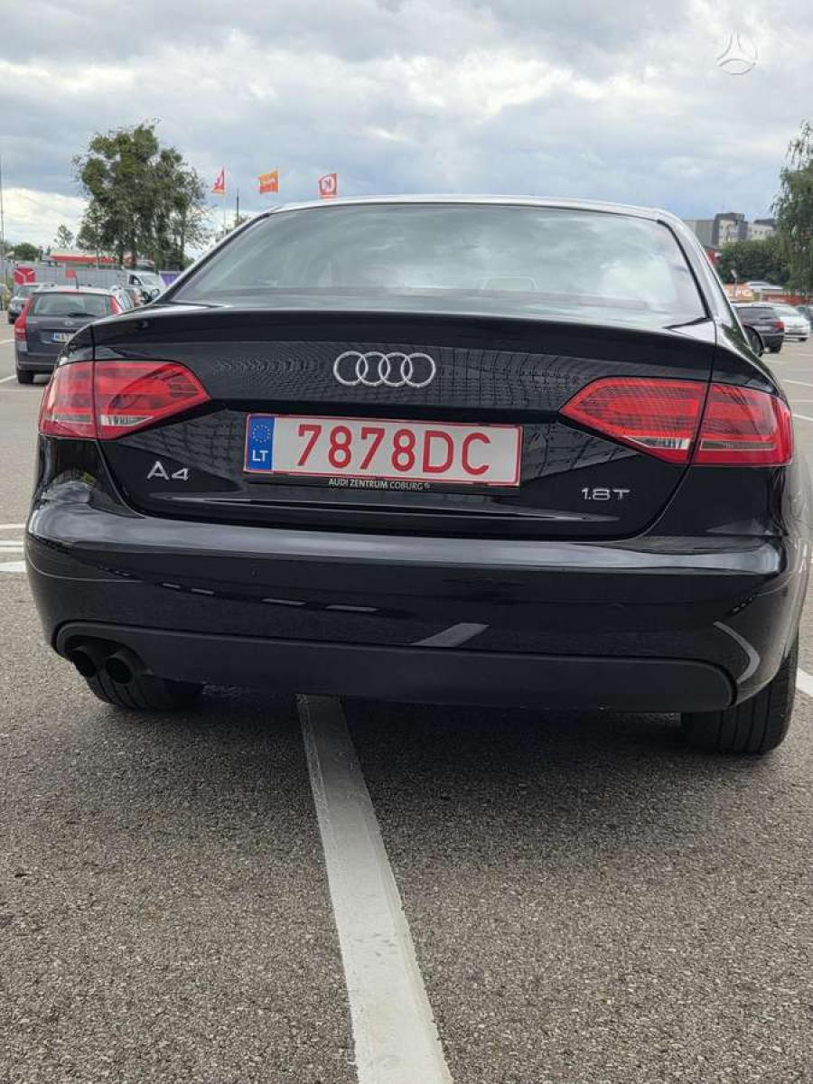 Black Audi A4 2009 in Kaunas, with an engine capacity of 1.80 L and mileage of 159 thousand km for 5400 €, photo 7 on AUTOMOTO.COM.LV