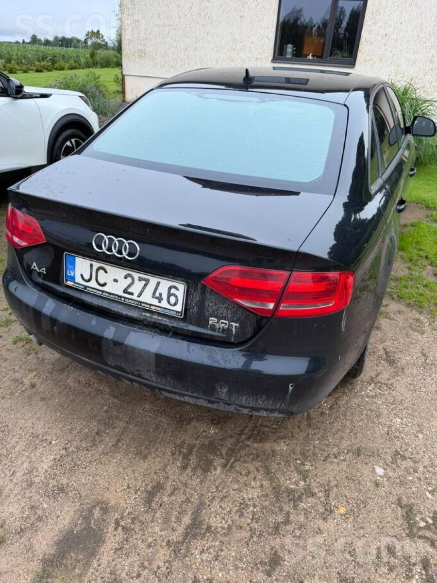 Black Audi A4 2009 in Tukums, with an engine capacity of 2.00 L and mileage of 365 thousand km for 3500 €, photo 3 on AUTOMOTO.COM.LV