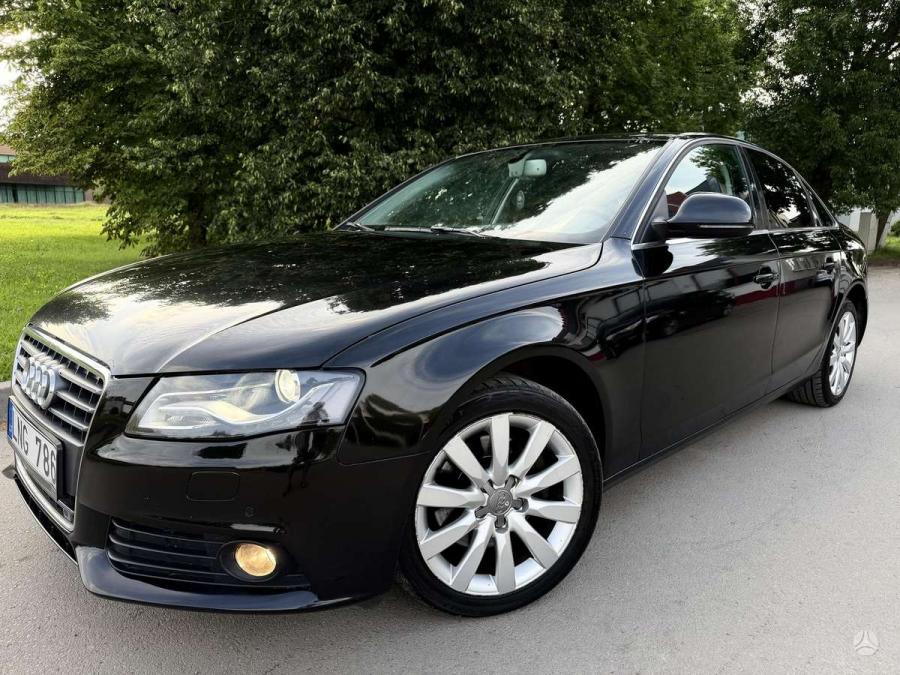 Melns Audi A4 2009 Kauņa, ar dzinēja tilpumu 1.97 L un nobraukumu 352 tūkst. km par 4800 €, foto 1 vietnē AUTOMOTO.COM.LV
